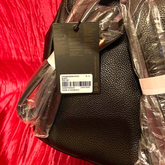 Forever 21 | Bags | Forever 2 Faux Leather Black Mini Backpack Nwt ...